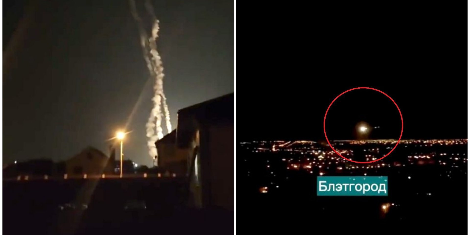 Video shows Russian missile malfunction, hit own territory in Belgorod ...