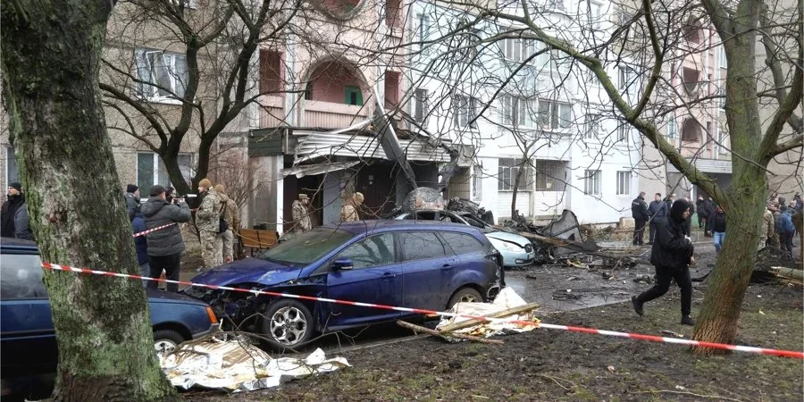 French-supplied Super Puma helicopter crashed in Brovary with leaders ...