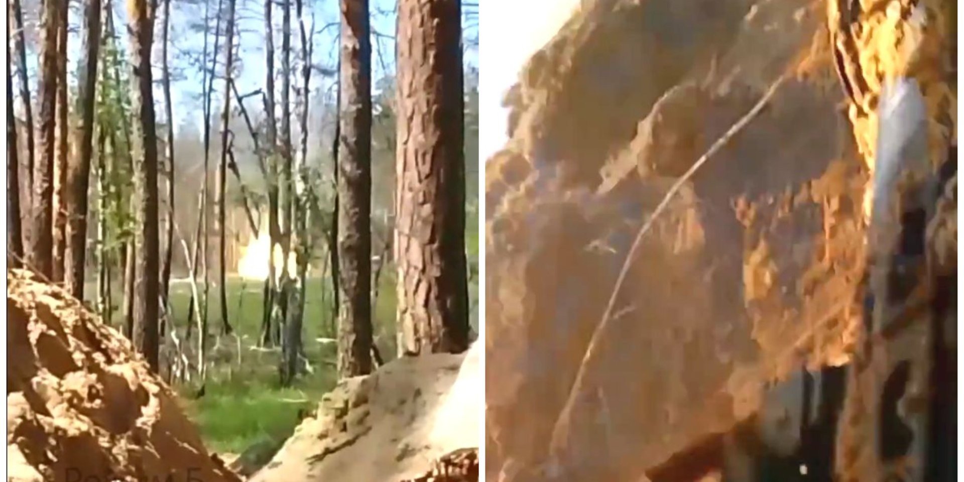 Russian tank fires at its own troops — video / The New Voice of Ukraine