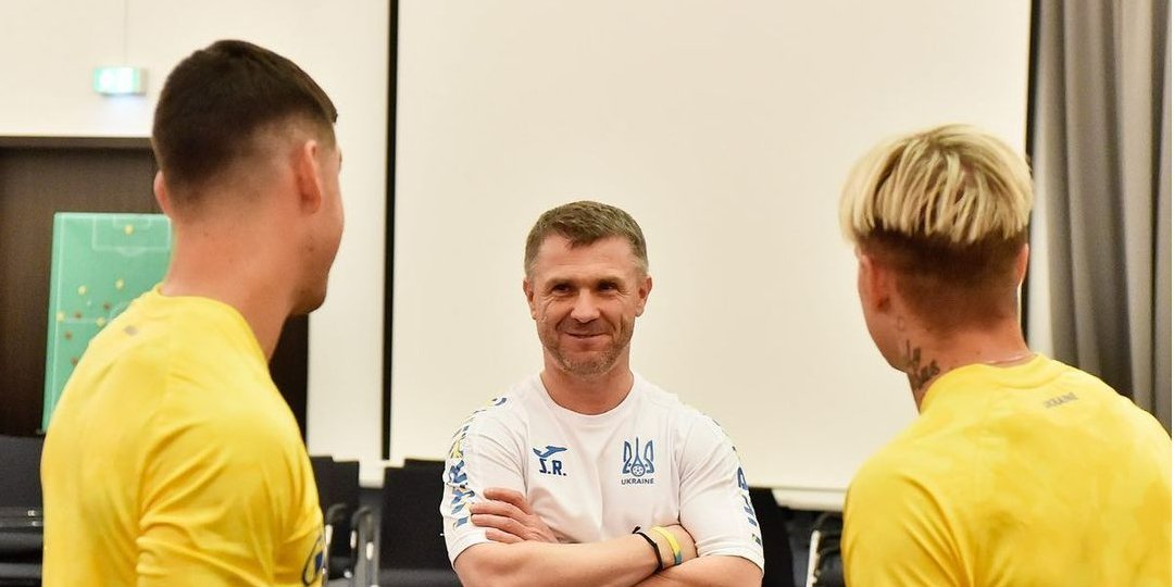 New coach Rebrov holds first training with Ukraine’s national football ...