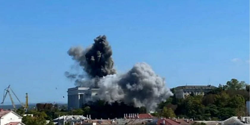 Video footage of Storm Shadow strike on Black Sea Fleet HQ in Crimea ...