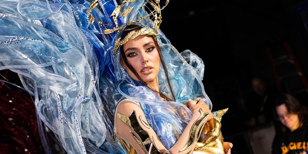 Ukrainian Miss Universe contestant stuns as Mother Goddess in national ...