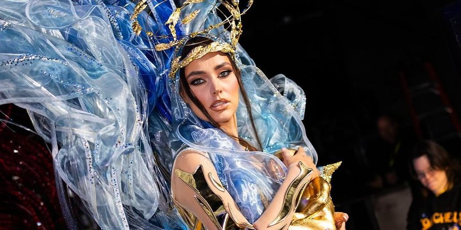 Ukrainian Miss Universe contestant stuns as Mother Goddess in national ...