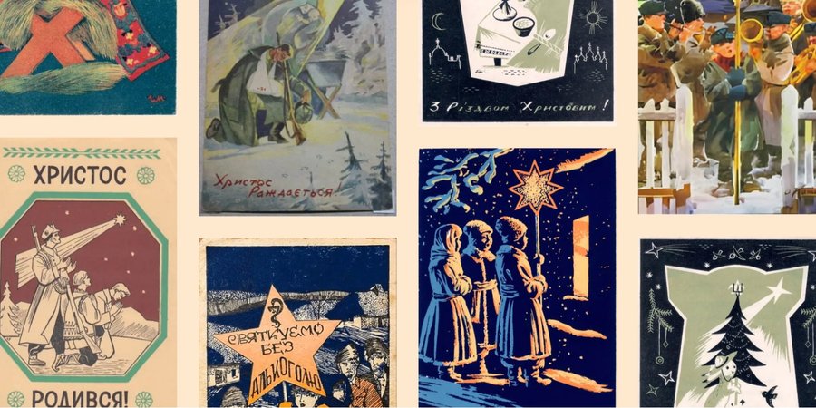 Design bureau shows vintage Ukrainian Christmas postcards bringing past ...
