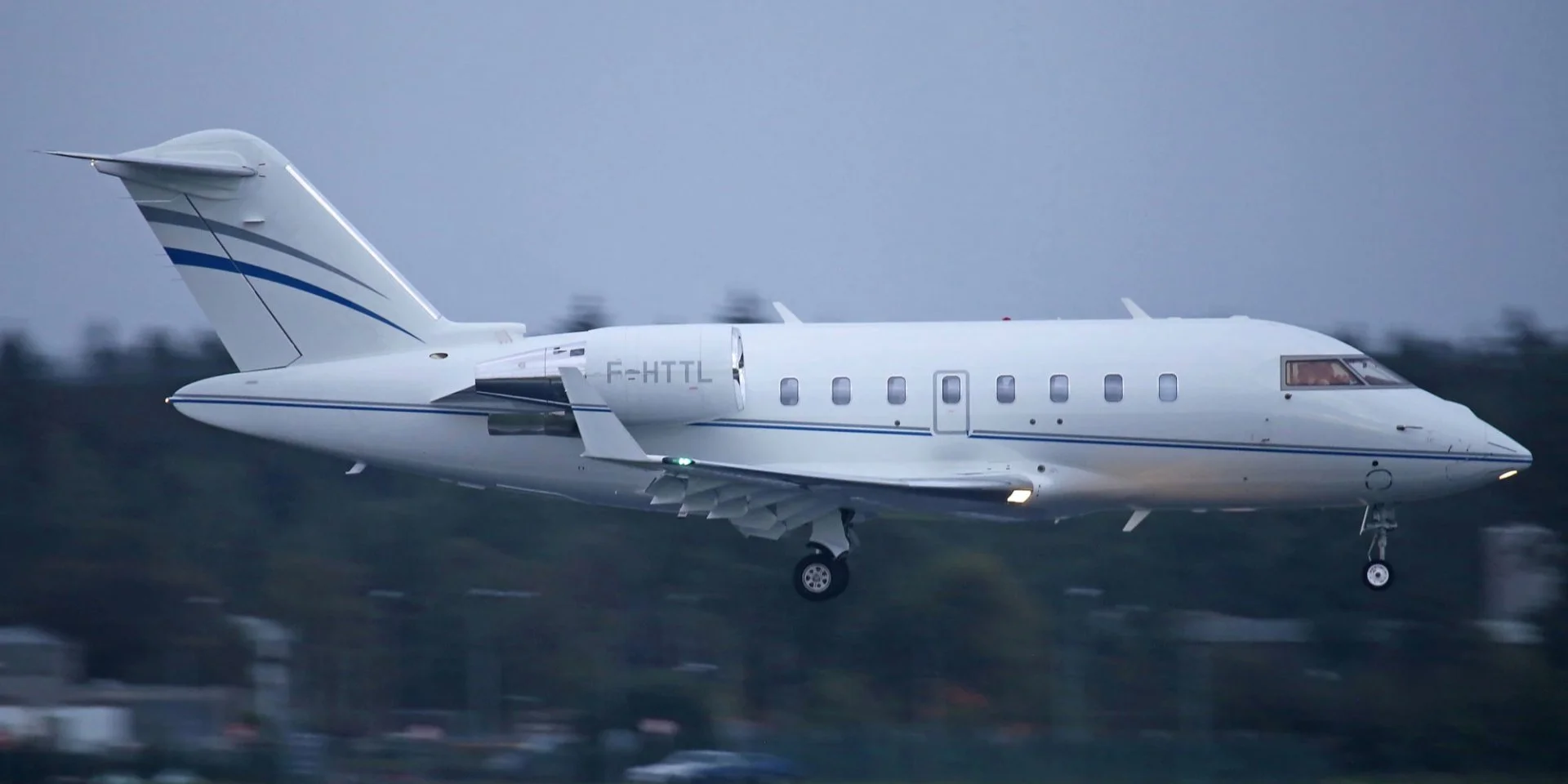 Bombardier Challenger 650 with call sign CL60 took off from Romanian ...