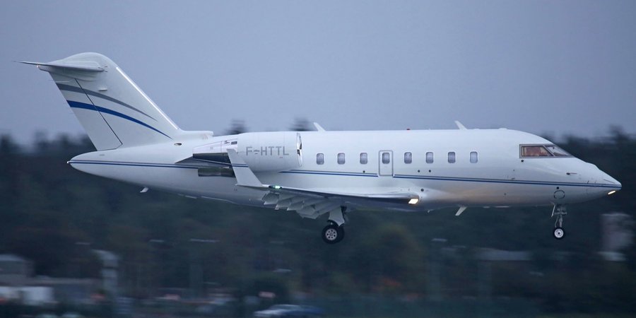 Bombardier Challenger 650 with call sign CL60 took off from Romanian ...