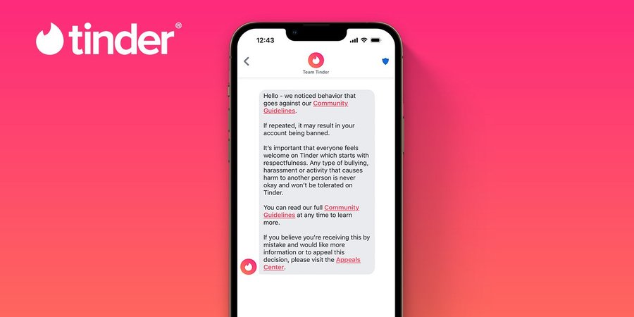 Tinder попереджатиме користувачів за порушення правил спільноти / NV