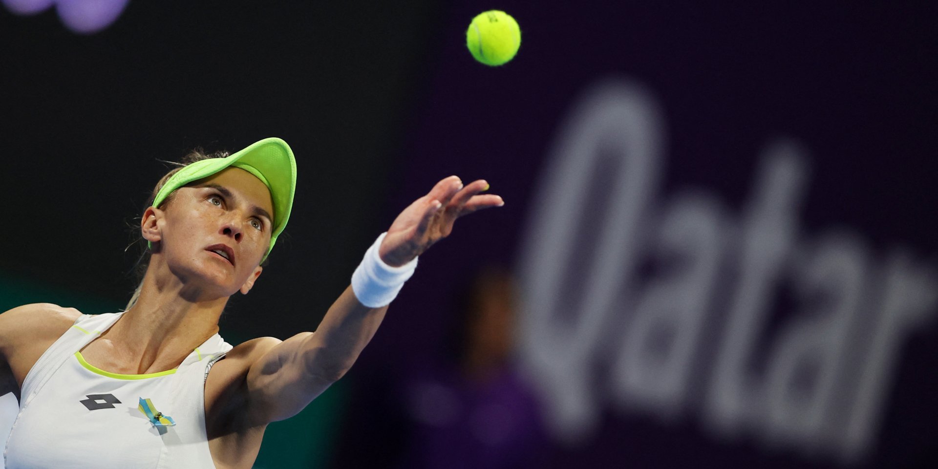 Lesya Tsurenko defeated Magda Linnet at a tennis tournament in Miami ...