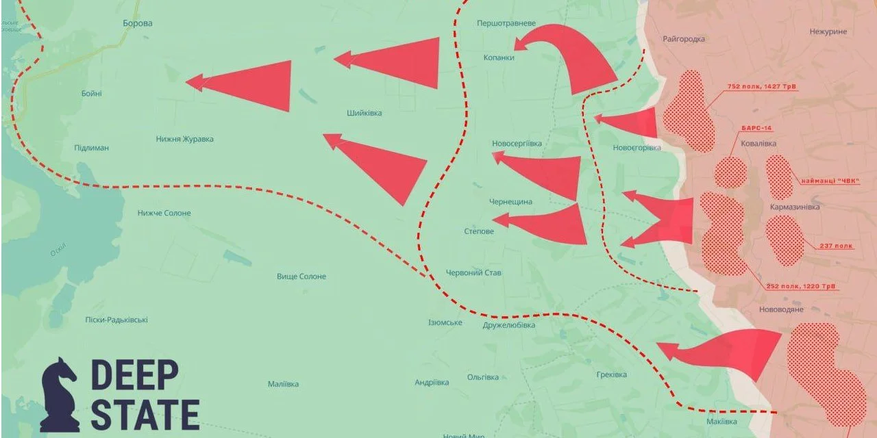 Боровая — Россия нарастила ударный кулак для наступления в Харьковской области — DeepState / NV