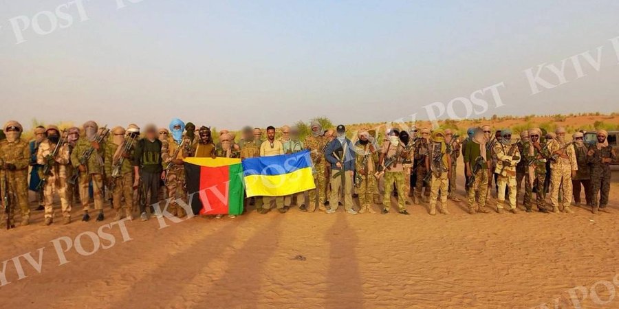 Tuareg rebels fly Ukrainian flag after defeating Wagner PMC units in ...