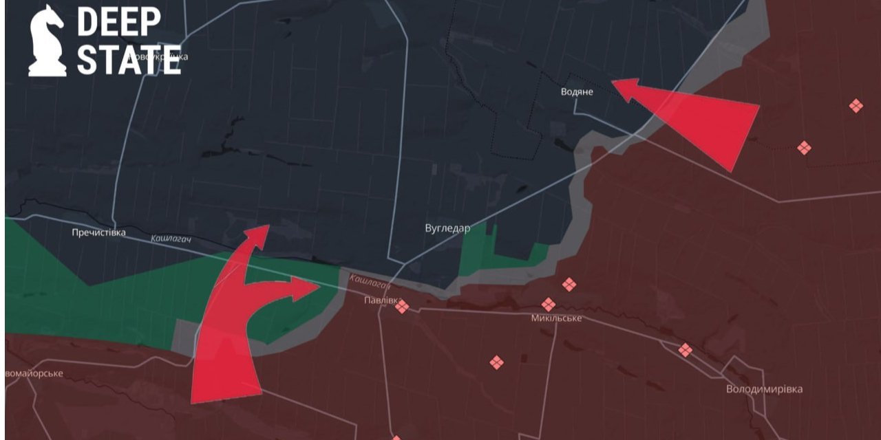 Вугледар — війська РФ намагаються оточити місто — карти DeepState / NV