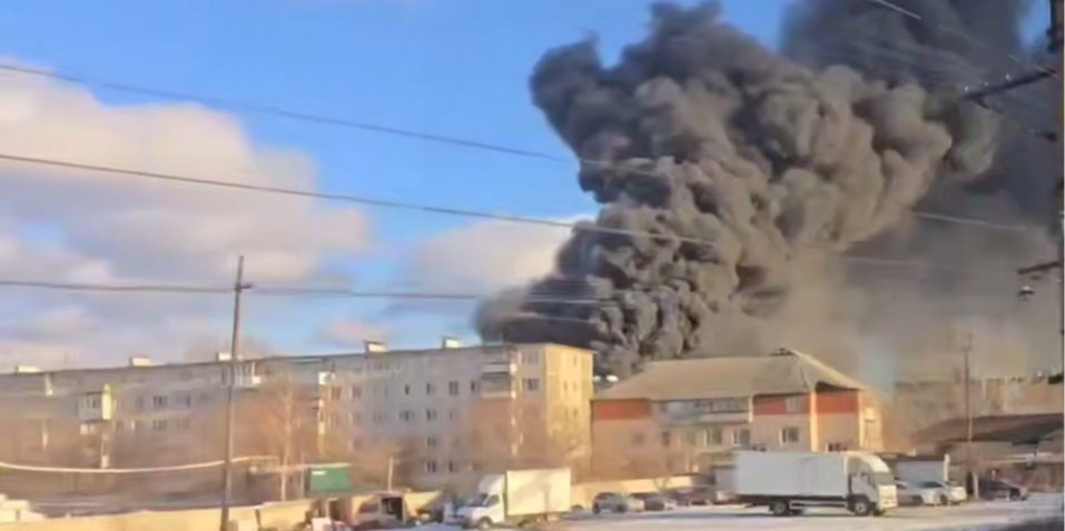 Fire in Yekaterinburg on December 1 - a polystyrene plant caught fire ...