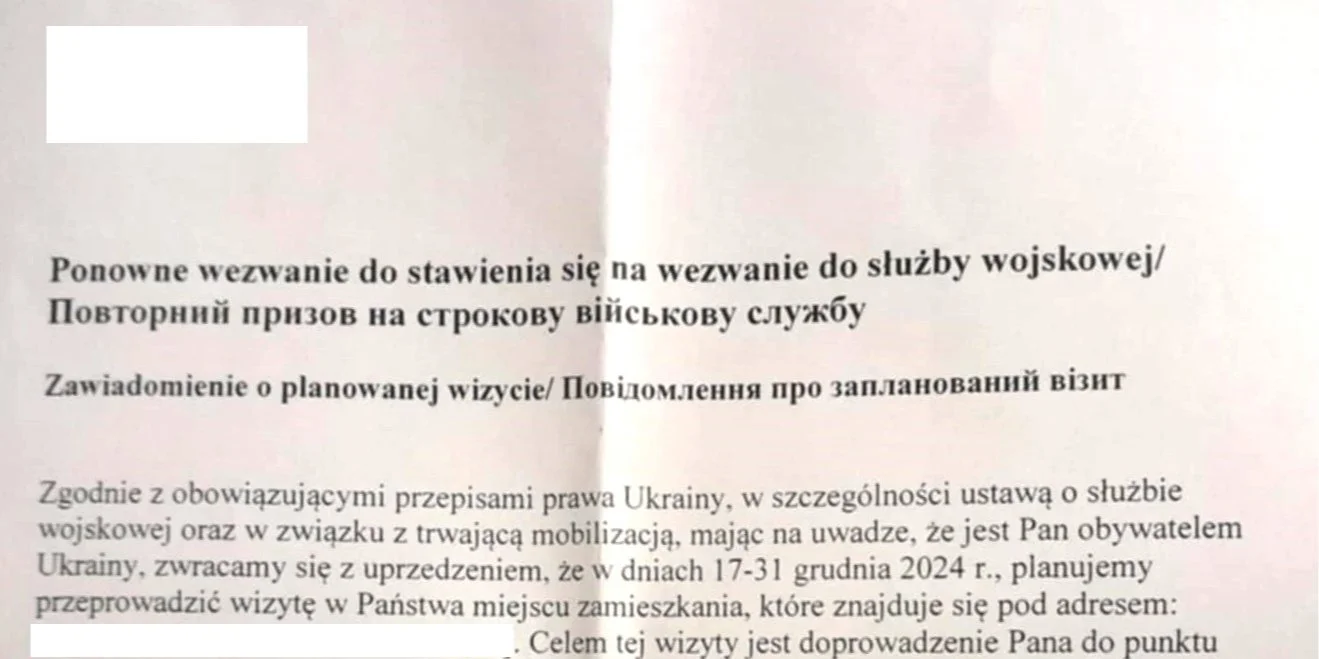 Fake draft notices targeting Ukrainians in Poland spark warnings from ...
