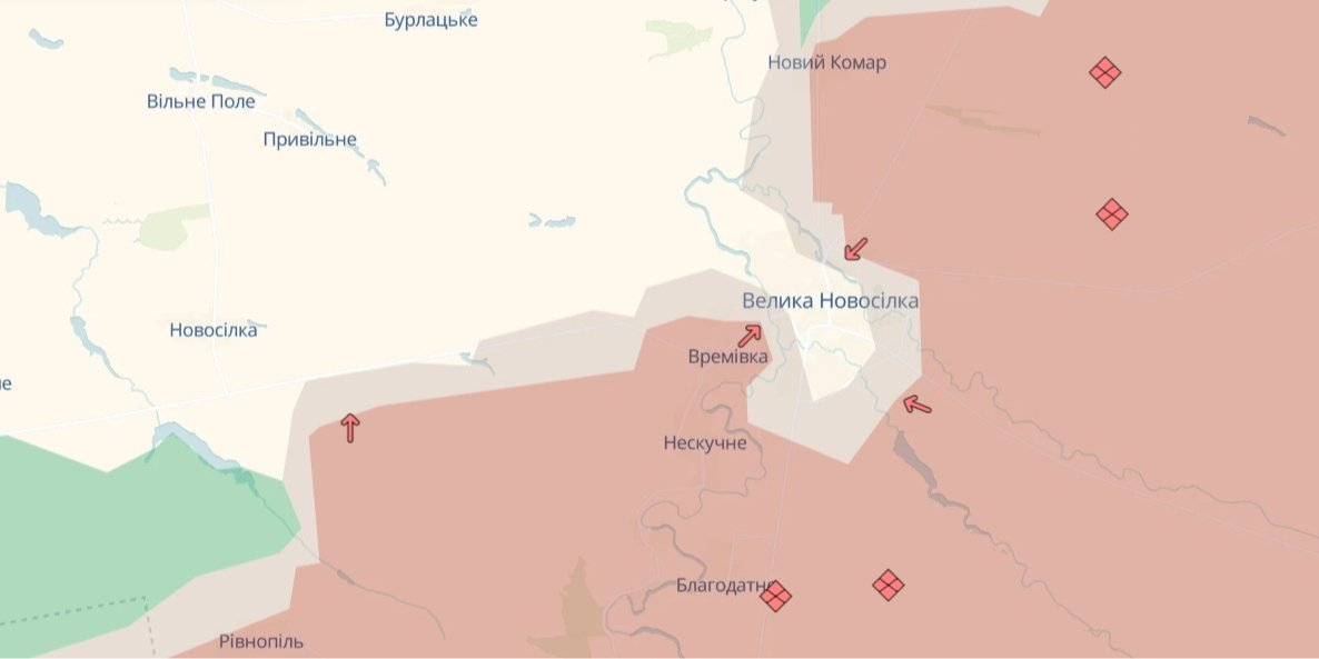 Ukraine faces encirclement risk near Velyka Novosilka as Russian forces ...