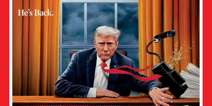 Time’s new cover captures Trump’s takeover of Washington / The New ...