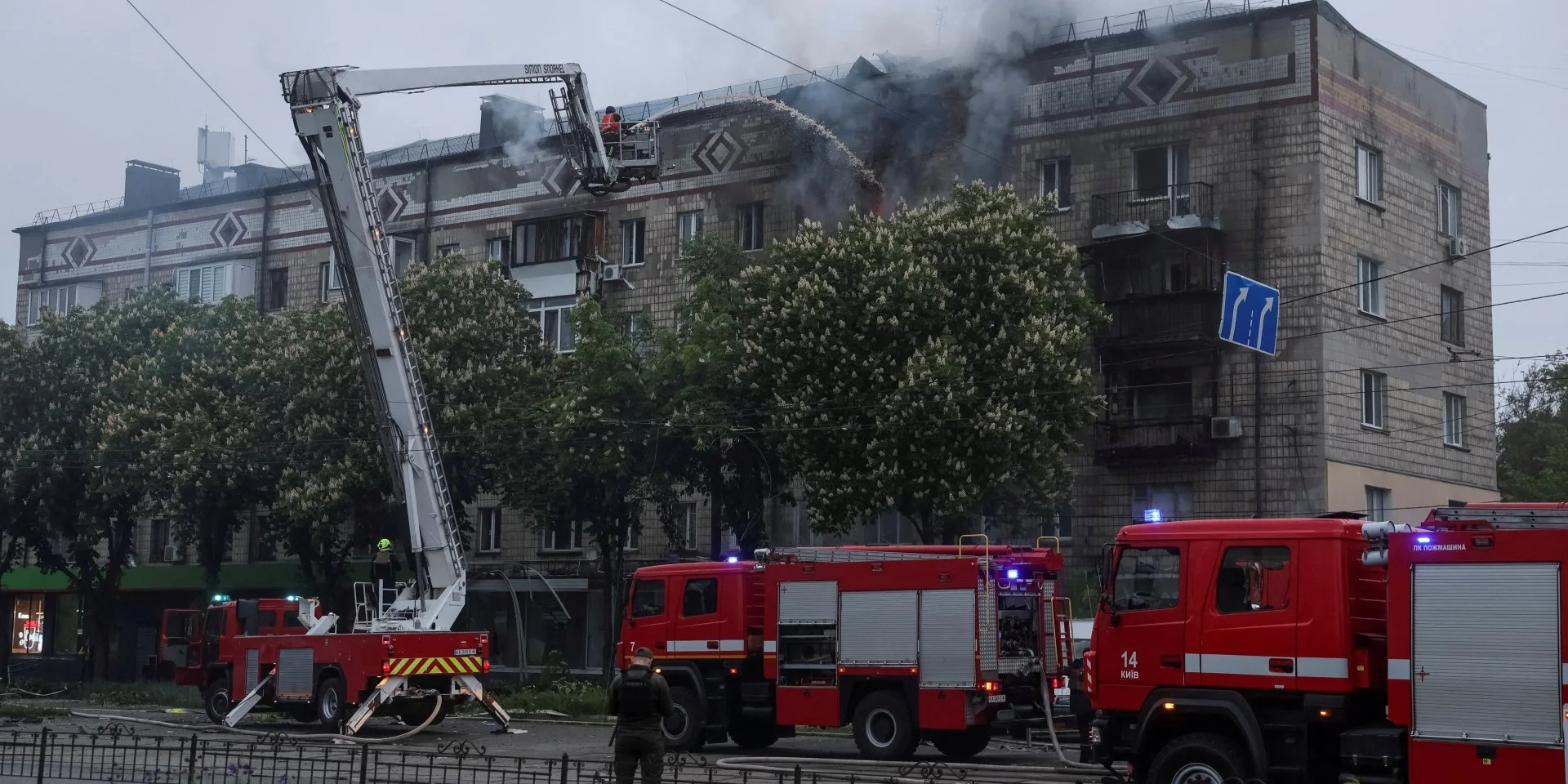 May 7 - Series of explosions trock Kyiv, UAV debris falls in four ...