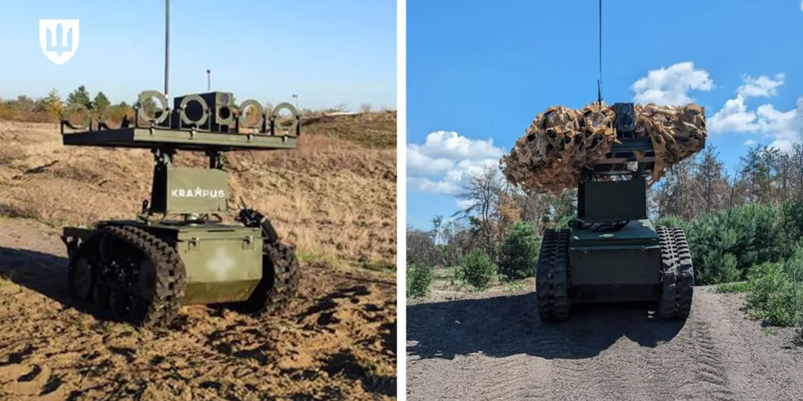 Ukraine presents a combat robot tank with thermobaric weapons with ...