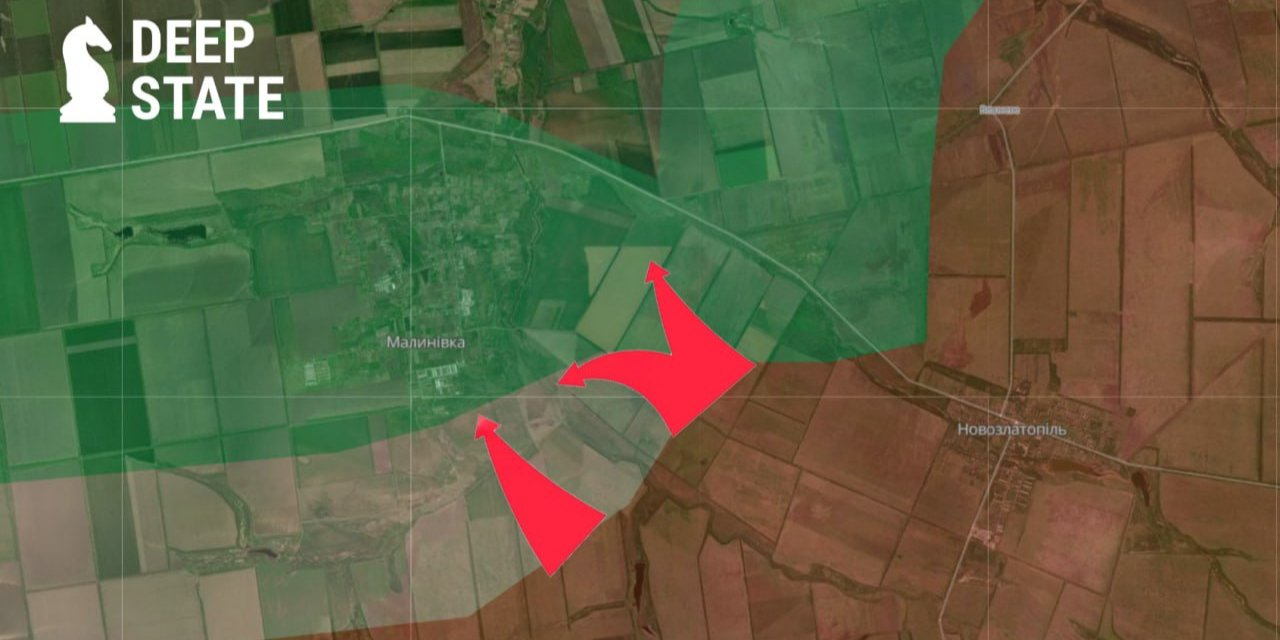 Russia attacks Ukraine’s liberated village of Malynivka in Zaporizhzhya — DeepState / The New ...