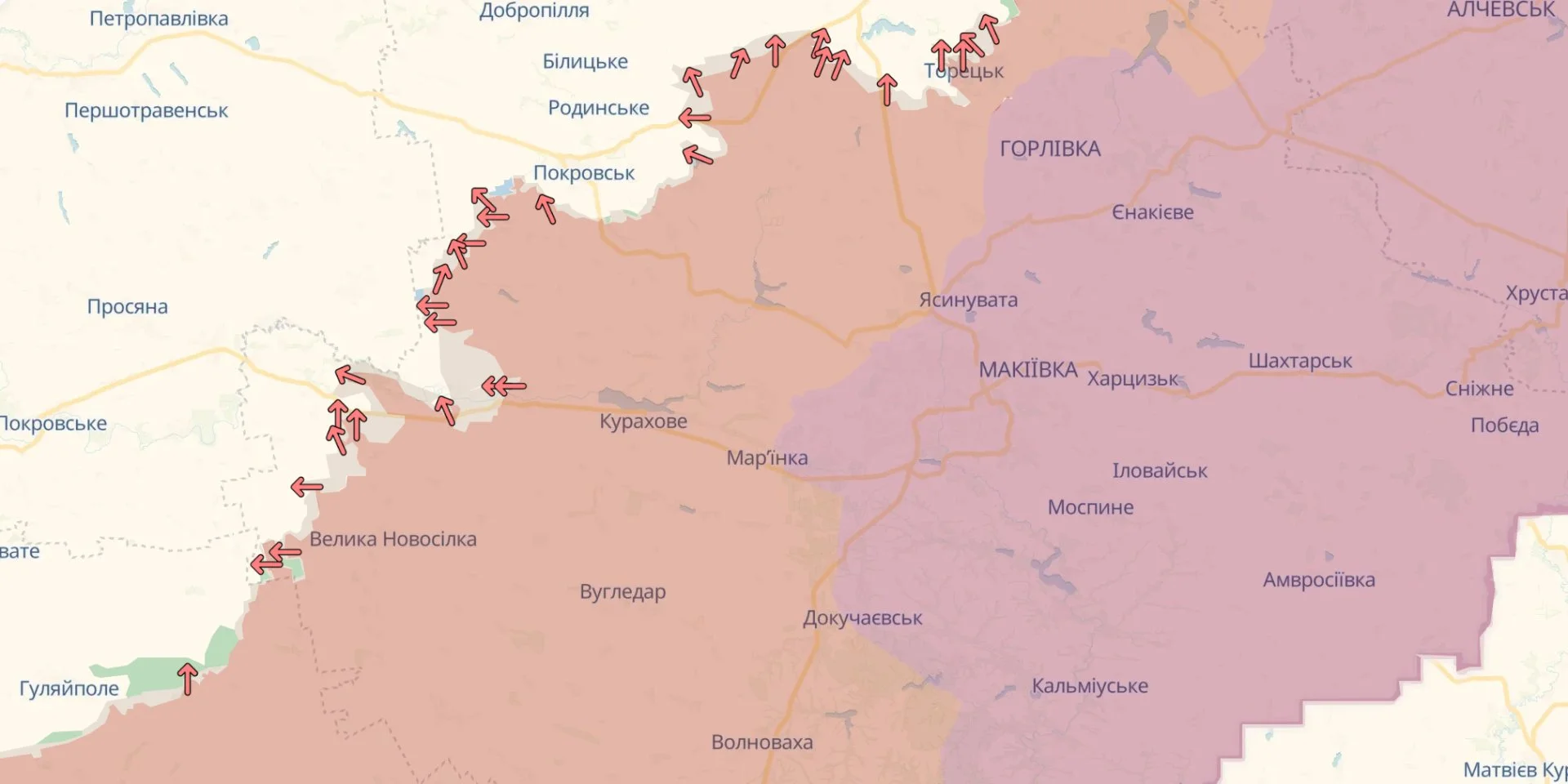 Війська Росії просунулися до кордону з Дніпропетровською областю ...