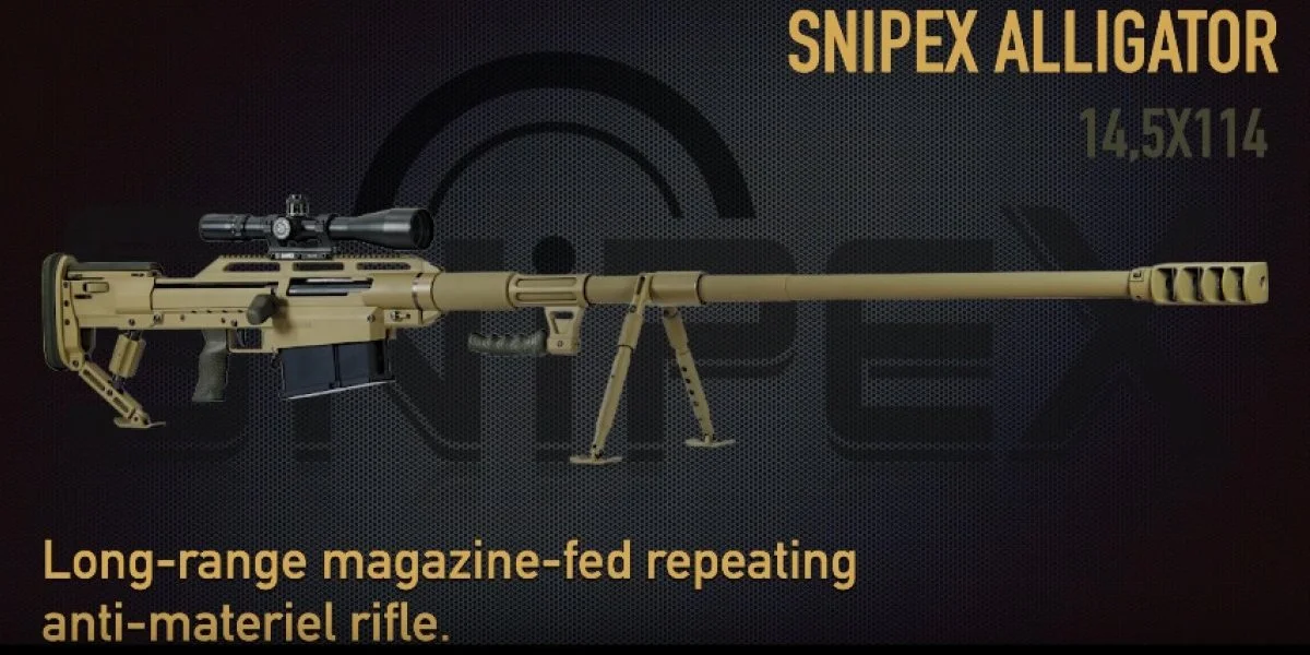 sniper rifle alligator