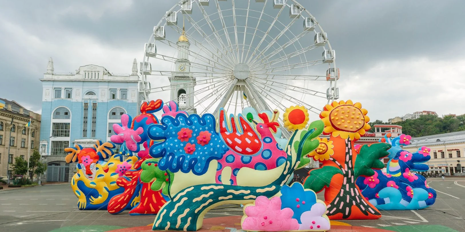 Inflatable art honoring Maria Prymachenko debuts in Kyiv, set to tour U ...