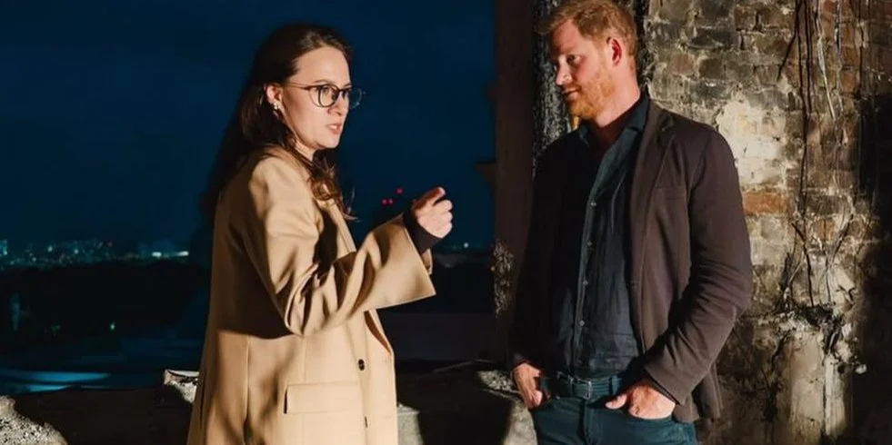 Ukraine’s PM Svyrydenko meets Prince Harry during his first visit to ...