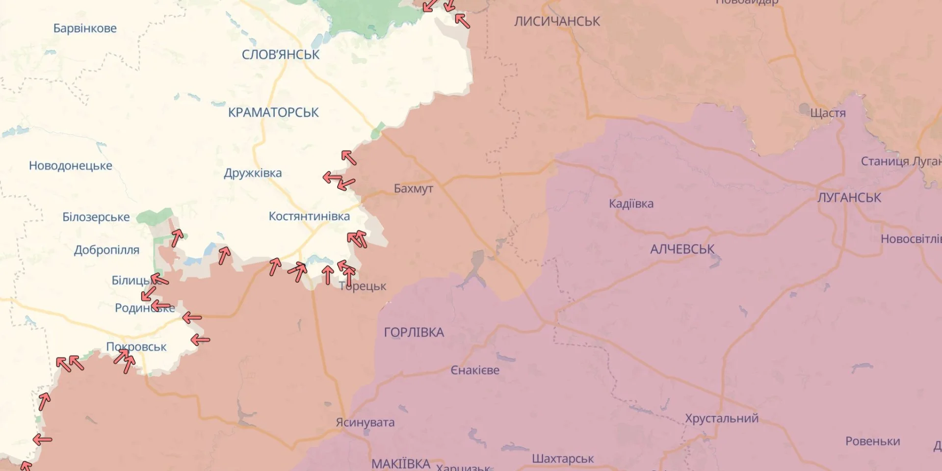 Войска России продвинулись в Днепропетровской и Донецкой областях — карта DeepState / NV