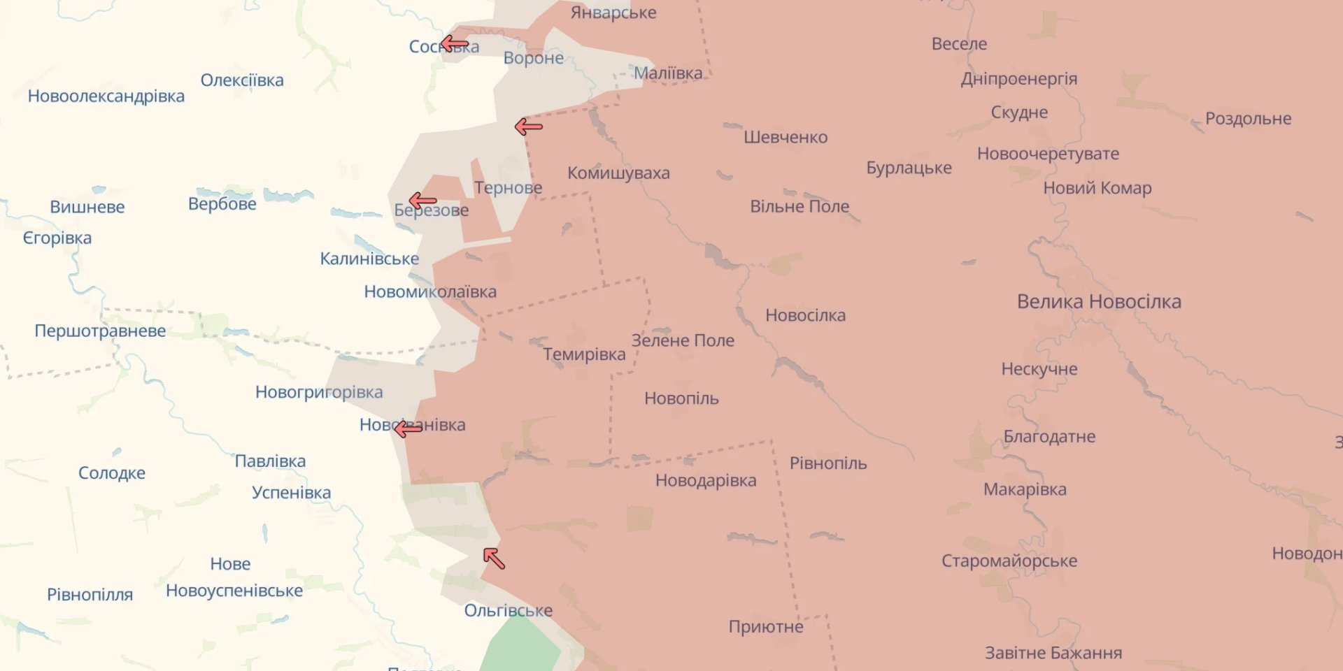 Russian forces advance near Zaporizhzhya, Dnipropetrovsk frontlines — DeepState / The New Voice ...