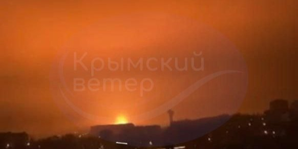 Fire erupts at Tuapse port after reported Ukrainian sea drone strike ...