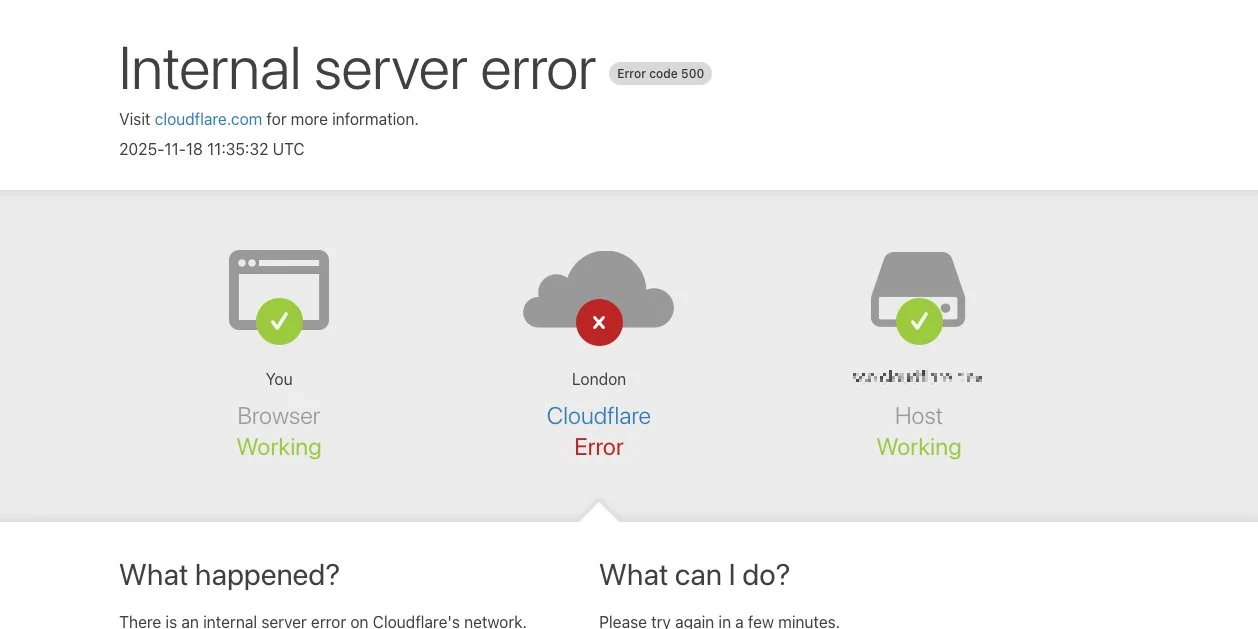 Cloudflare — масштабний збій спричинила помилка в базі даних, не кібератака / NV