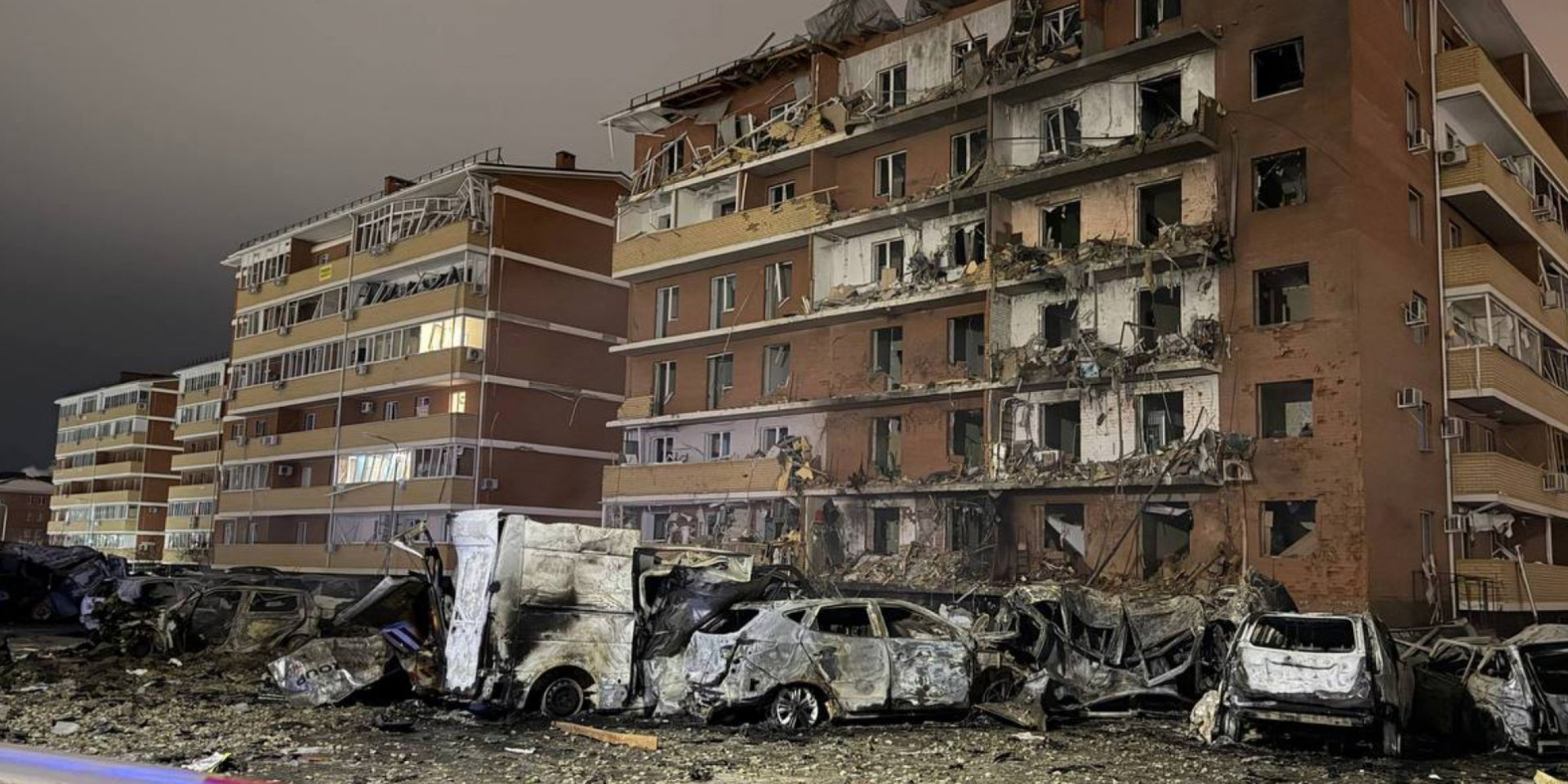 Russian missile hit a civilian high-rise overnight / The New Voice of ...
