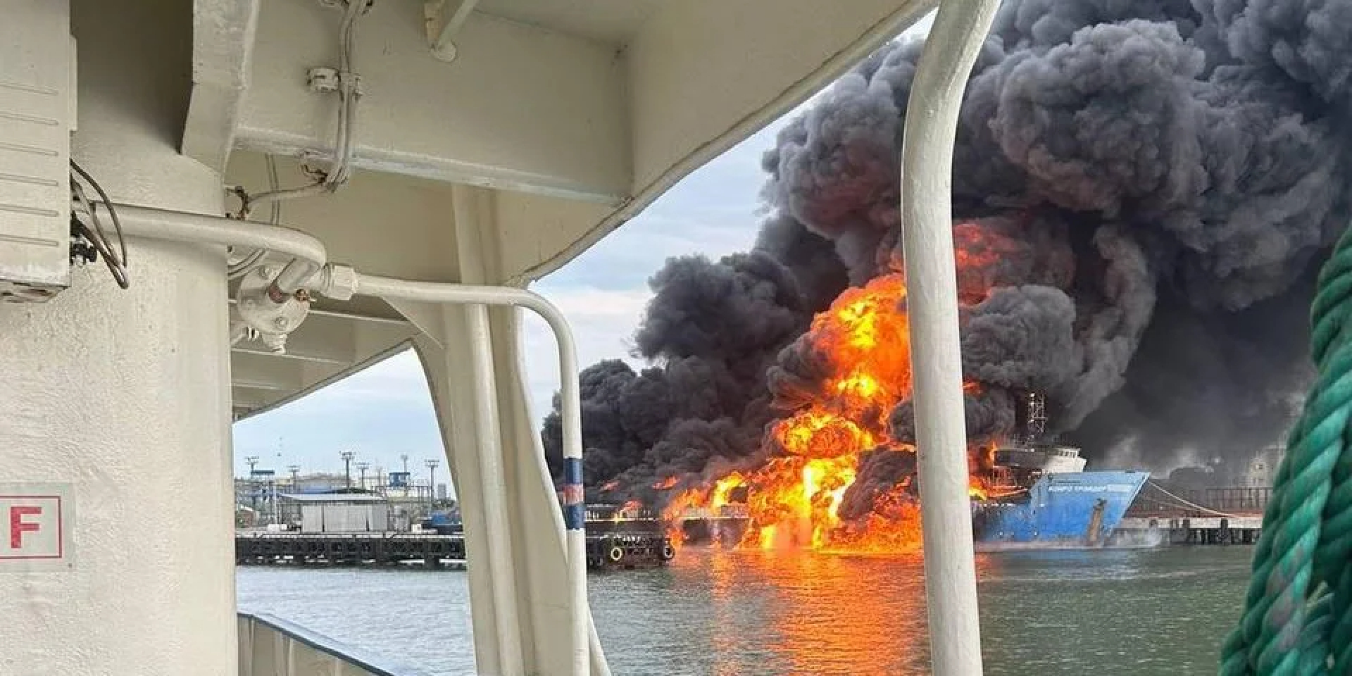 Crucial Russian ferry struck in Kerch Strait / The New Voice of Ukraine
