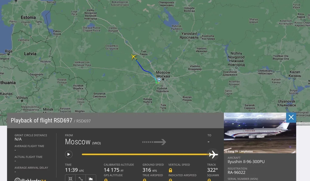 Putin's plane reportedly disappears from radars while heading for ...