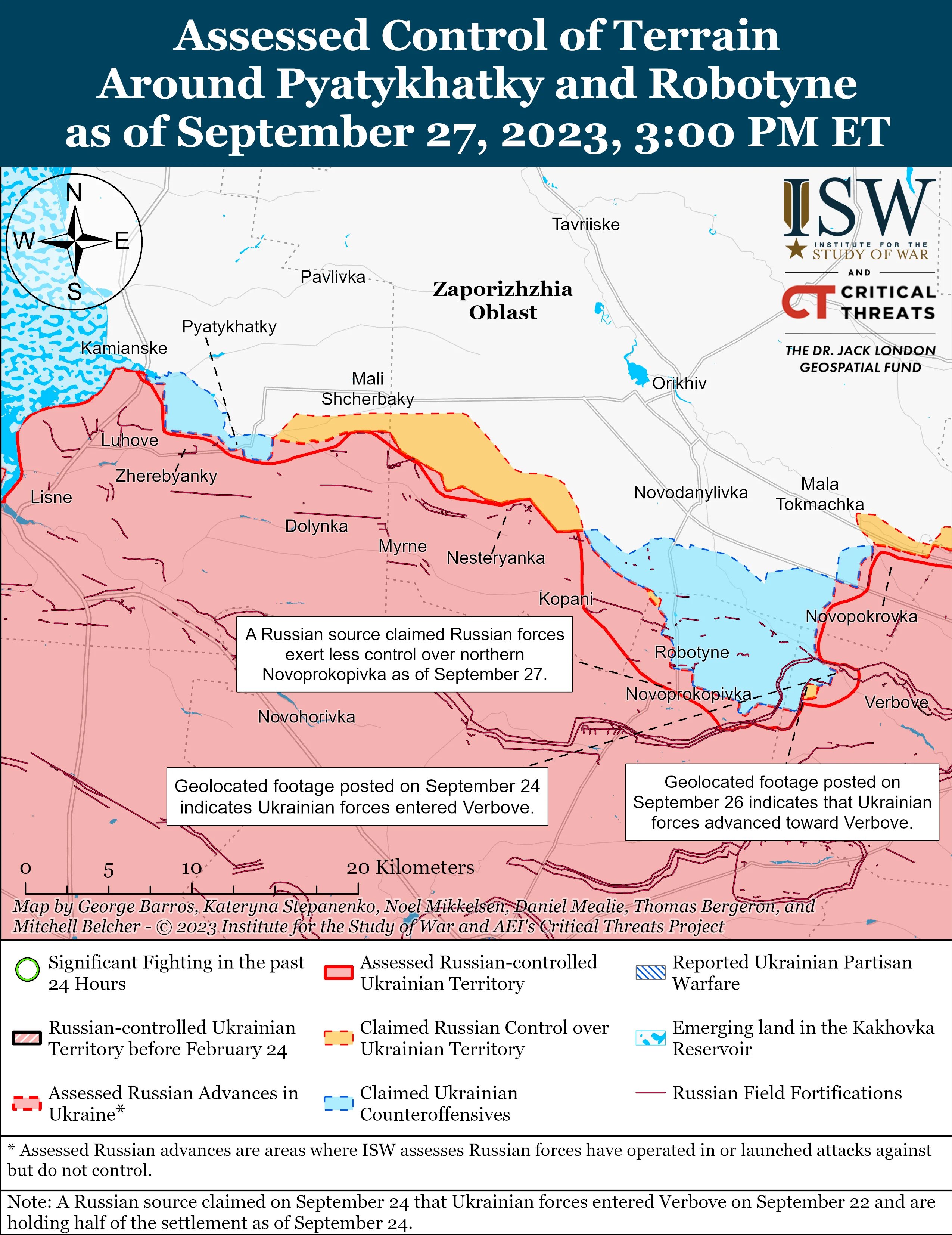 Ukraine gains ground: ISW reports significant advances near Verbove ...