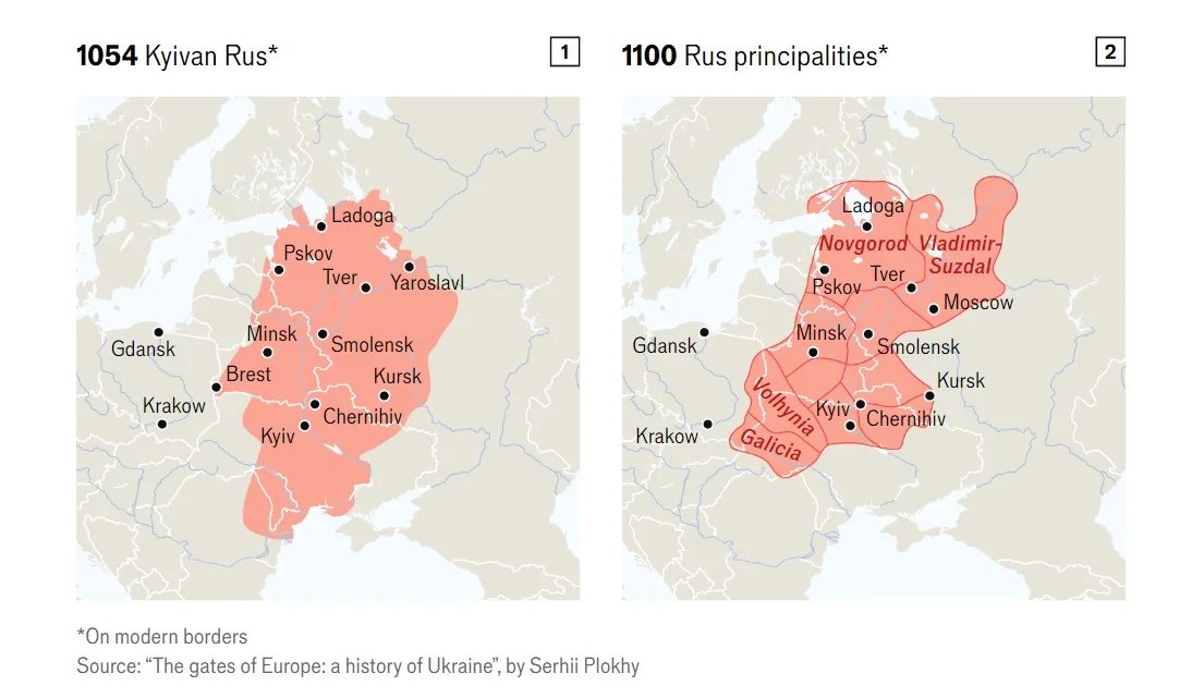 The Economist published seven maps illustrating Vladimir Putin's ...