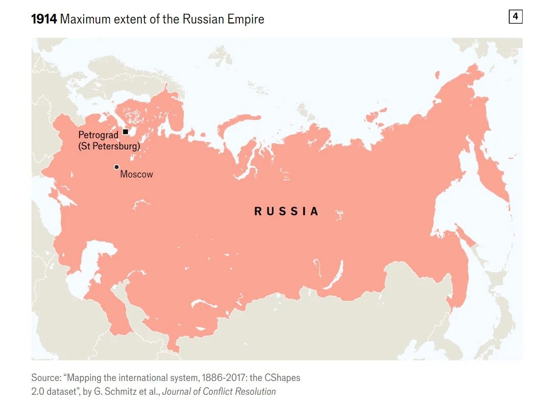The Economist published seven maps illustrating Vladimir Putin's ...