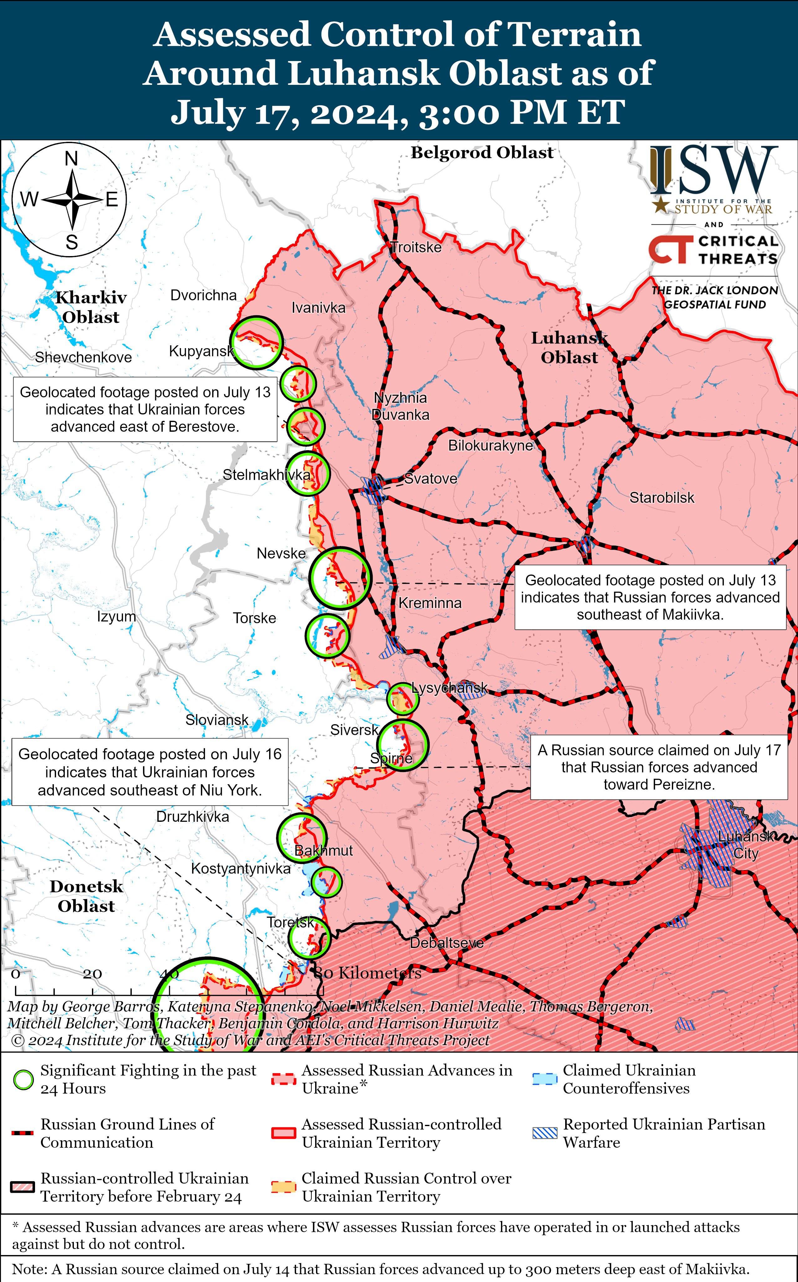 Vuhledar and route T0524 — Map of fighting on July 18, 2024 and Russian ...