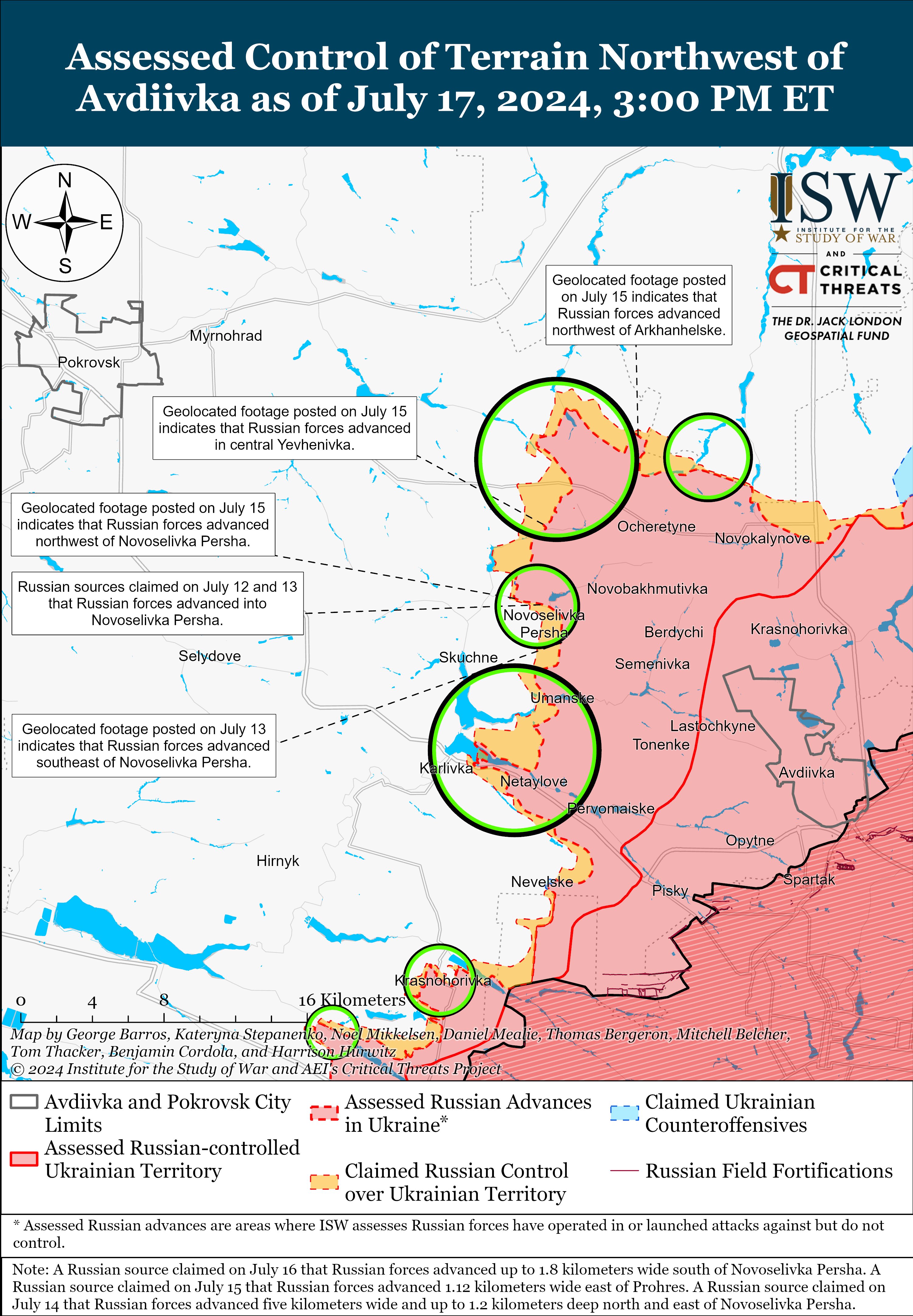 Vuhledar and route T0524 — Map of fighting on July 18, 2024 and Russian ...
