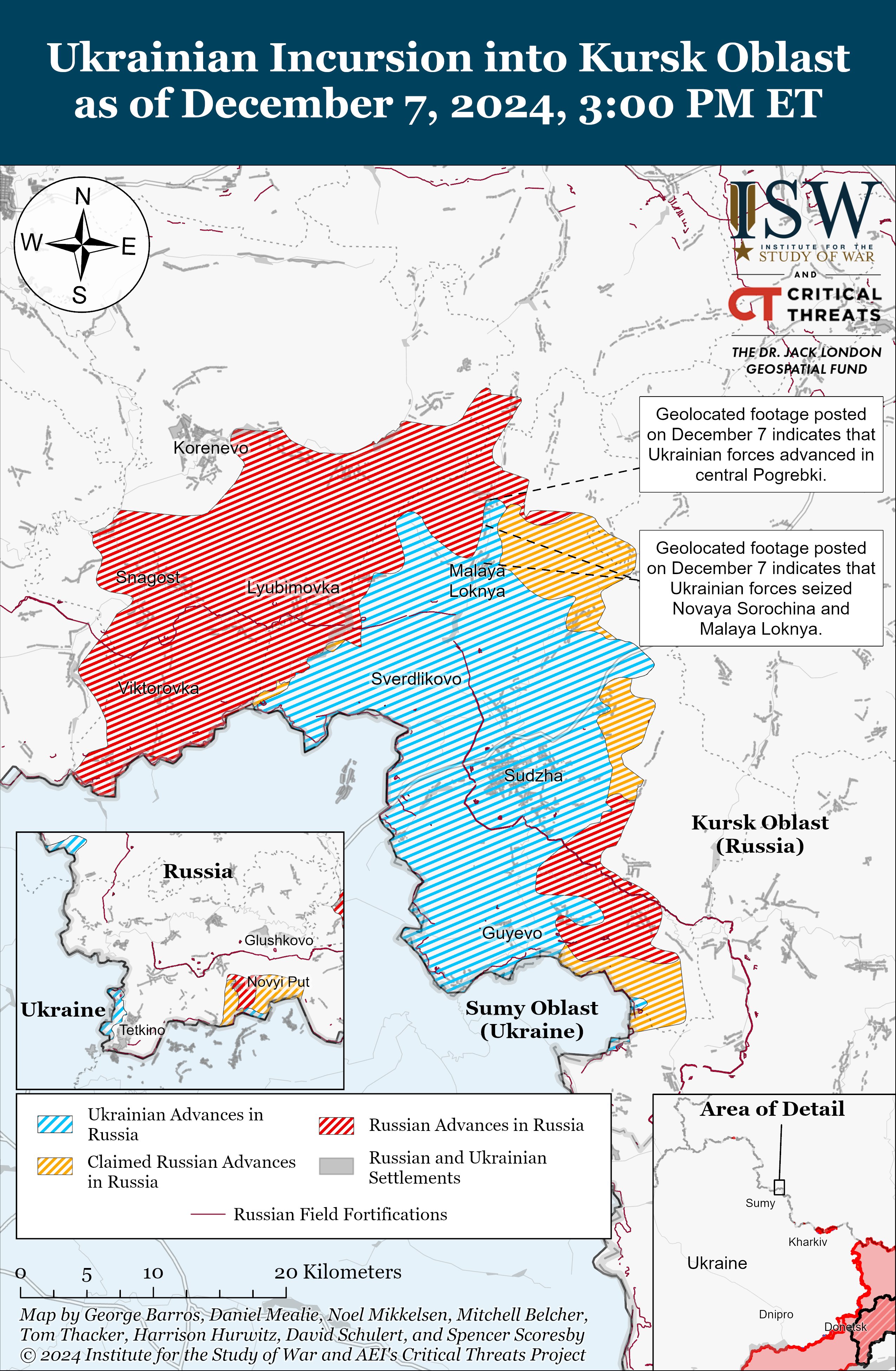 Ukrainian forces advance in Kursk Oblast, counter Russian claims / The ...