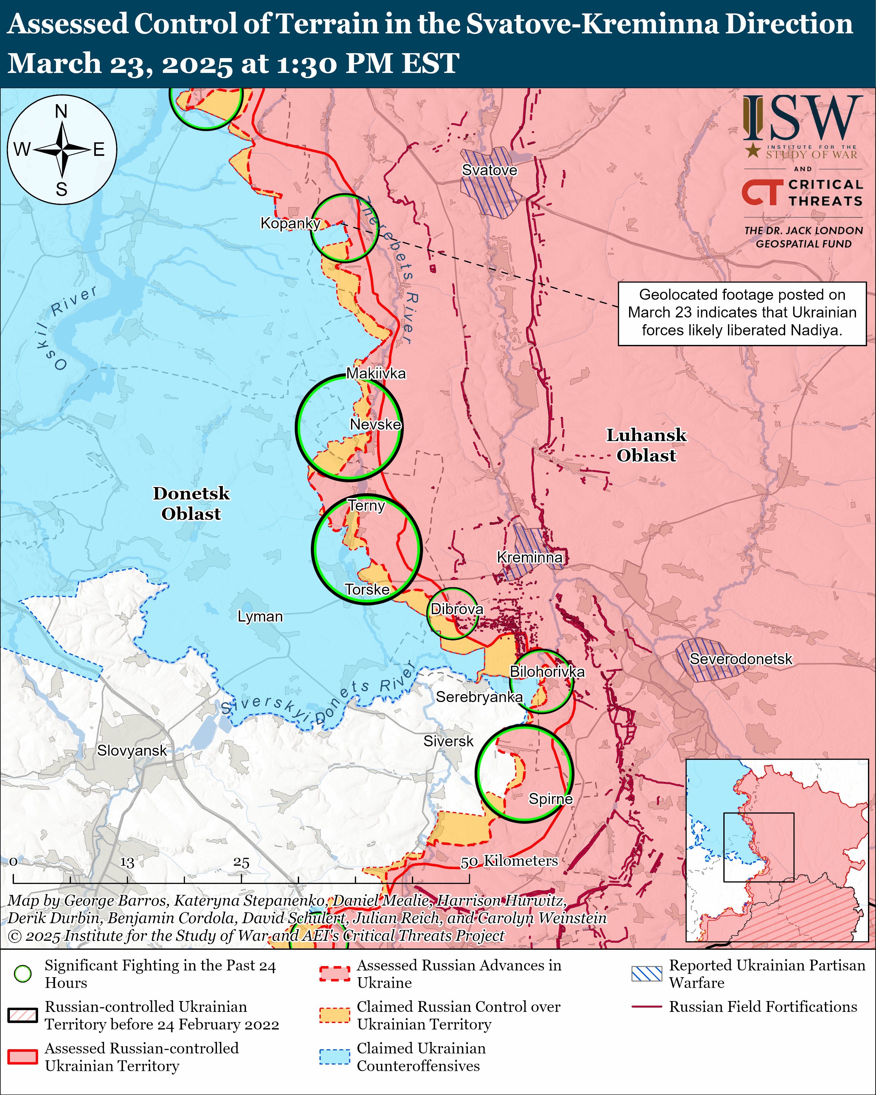 Toretsk and Pokrovsk axis - places where Russians advanced on March 23 ...