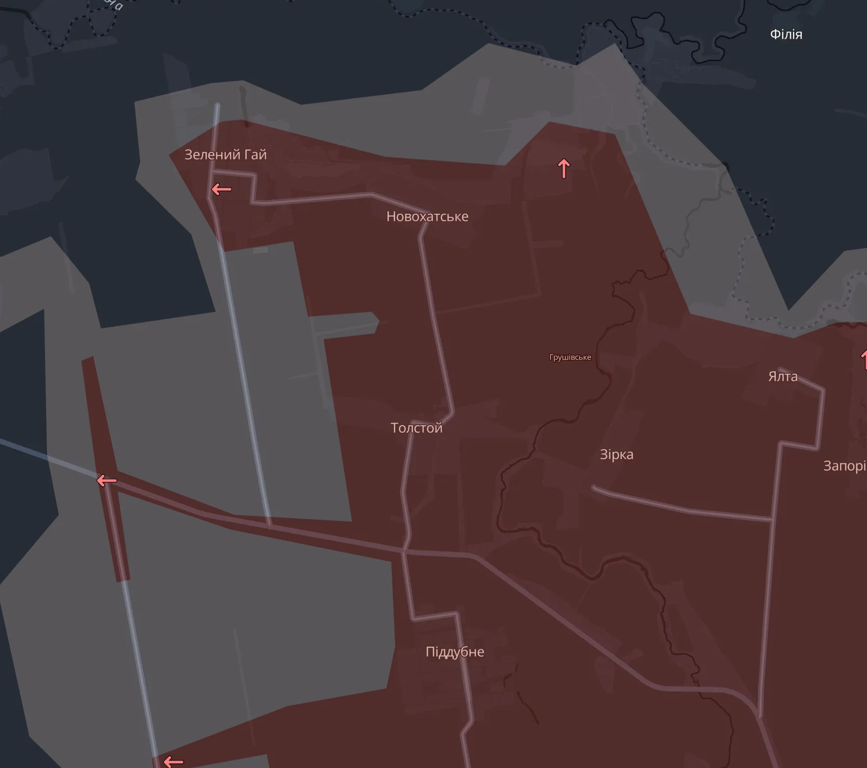 DeepState про бойові дії в Серебрянському лісництві - Зміни лінії зіткнення біля Толстого / NV