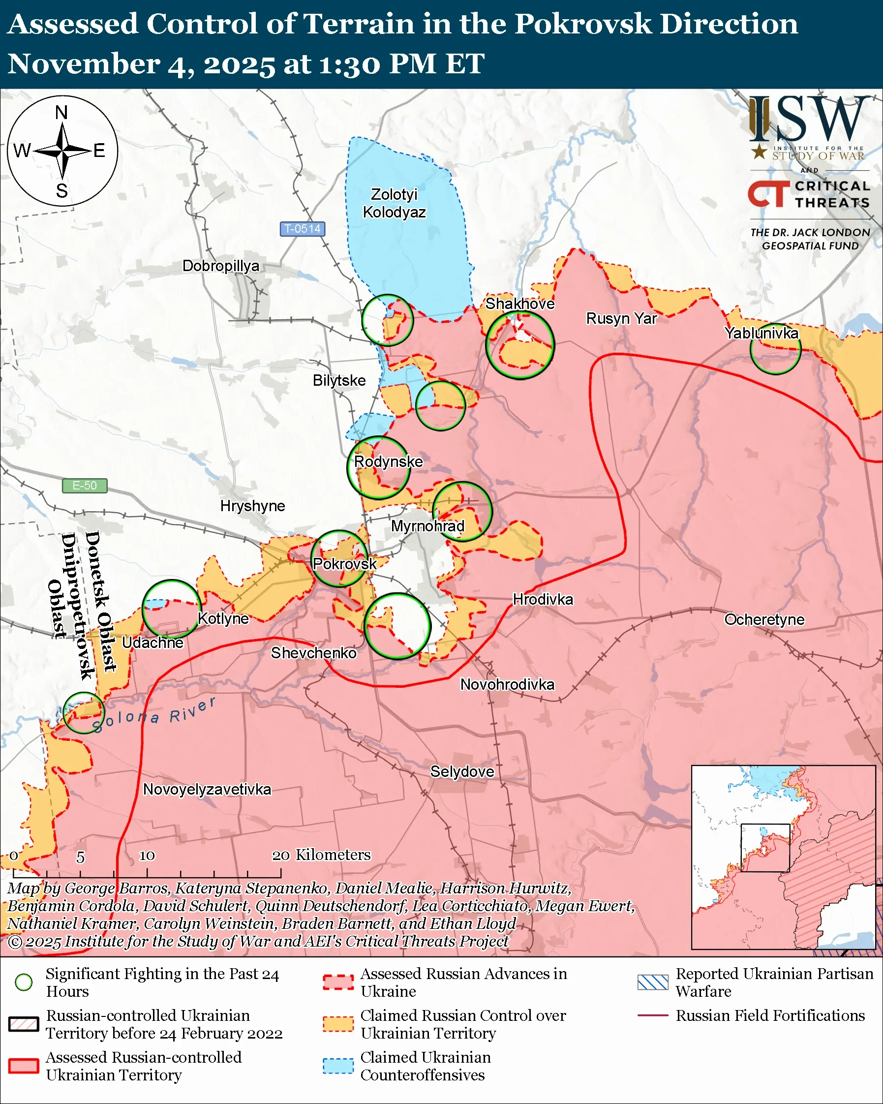 Pokrovsk on map of combat operations on November 5 — Russians advance ...