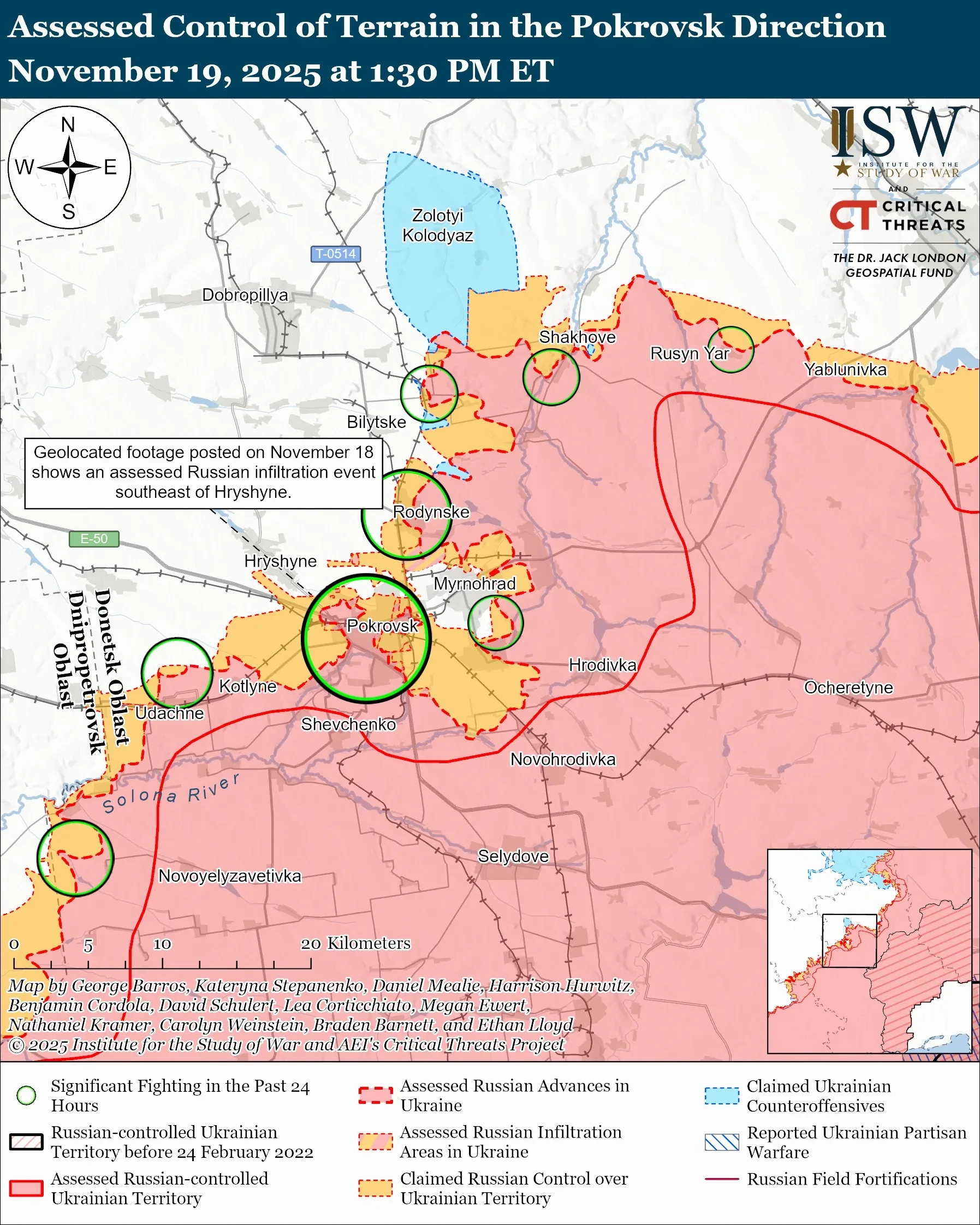 ISW: Ukraine’s supply-line strikes slow Russia’s advance in Pokrovsk ...