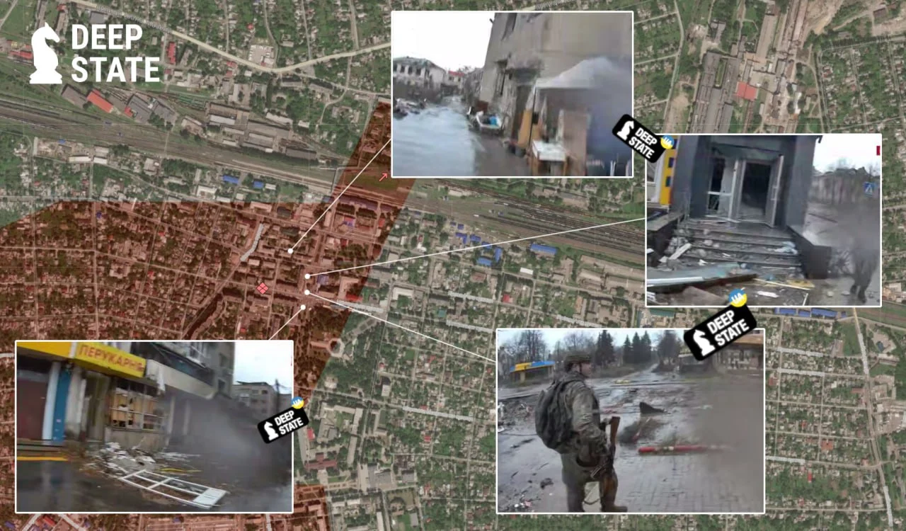 DeepState показав фото росіян у районі залізничного вокзалу у Покровську — новини України / NV