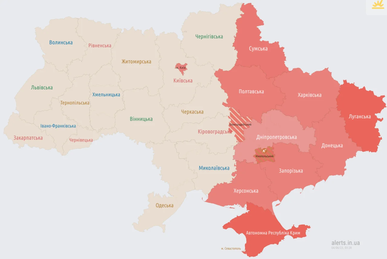 Повітряна тривога лунає в ніч на 4 червня — новини України / NV