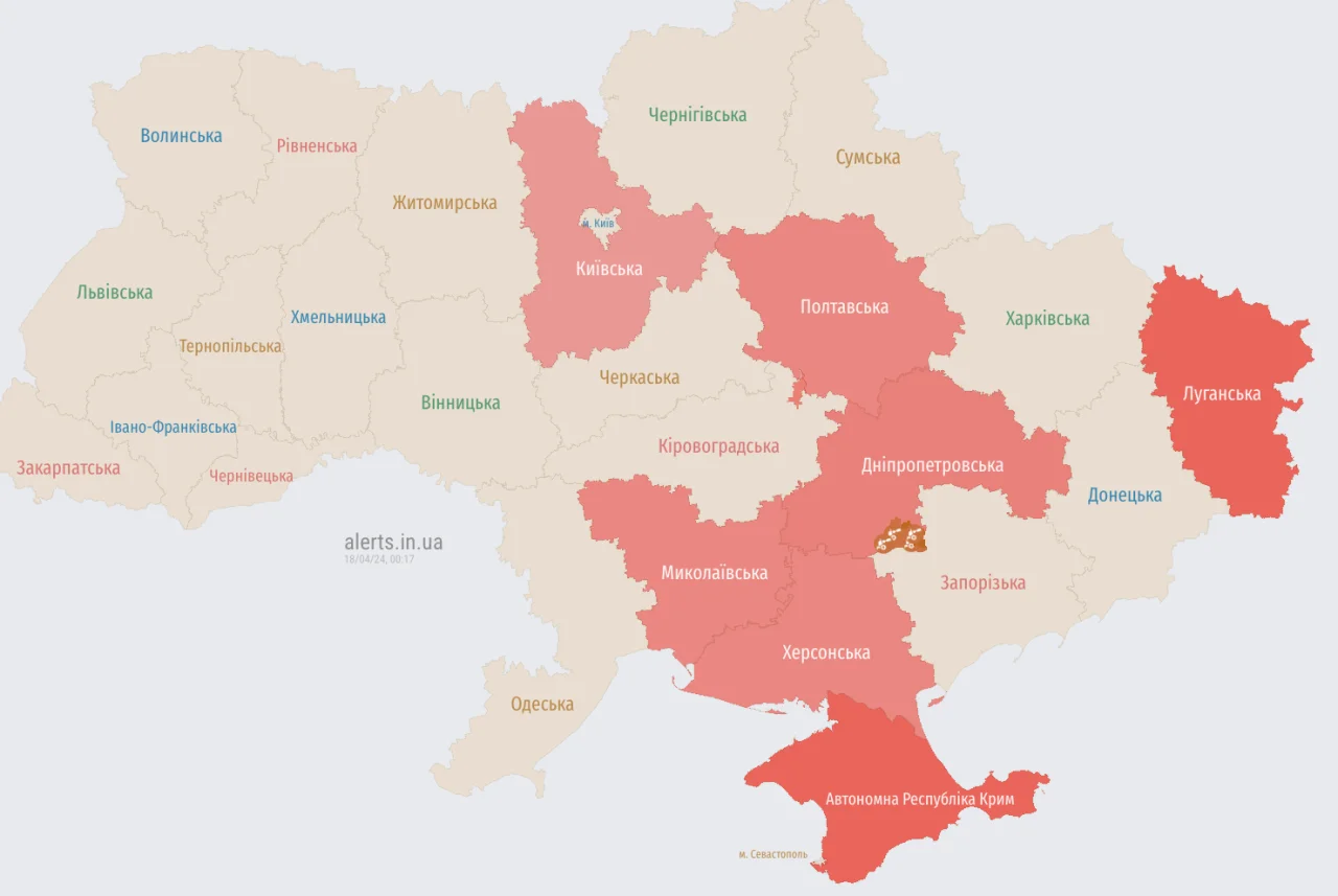 Russian attack on Ukraine’s West on April 18 was successfully repelled ...