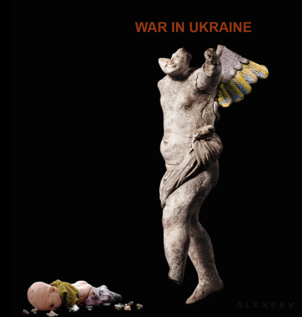 Artist Alex Alekseev Reimagines Classical Sculptures as Wounded Ukrainian Soldiers / The New ...
