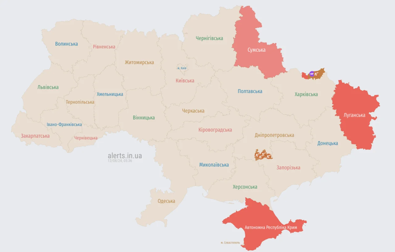 Тривога в Україні 12 серпня — активність авіації - новини України / NV