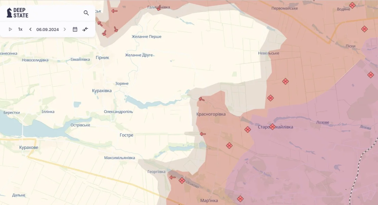 Russian occupiers advance in Ukrainka and near Krasnohorivka ...