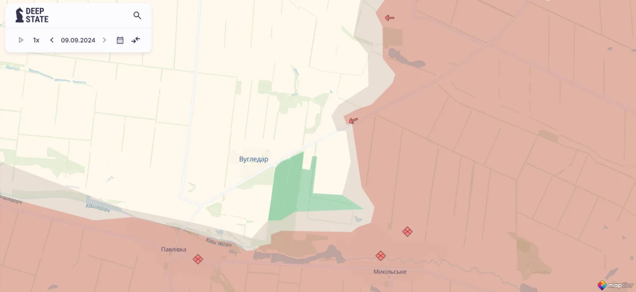 DeepState map shows Russian advances near Krasnohorivka, and two more ...